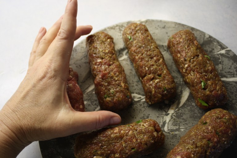 Middle Eastern Spiced Kebabs with Raita | cook with andrea